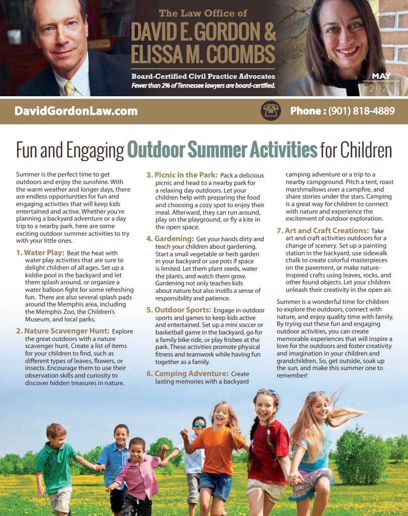 2024 May News - The Law Offices of David E. Gordon